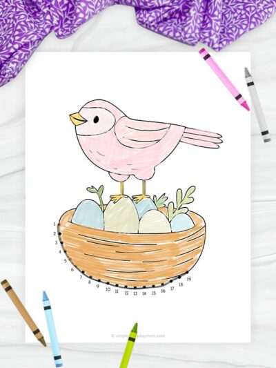 Free Printable Spring Connect The Dots For Kids