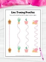 Free Printable Spring Tracing Worksheets