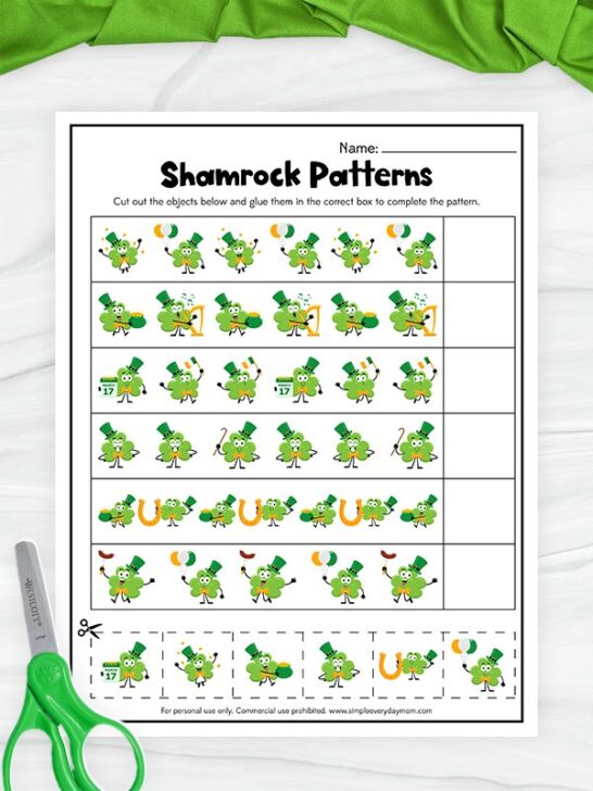 Free Printable Shamrock Worksheets For Kids