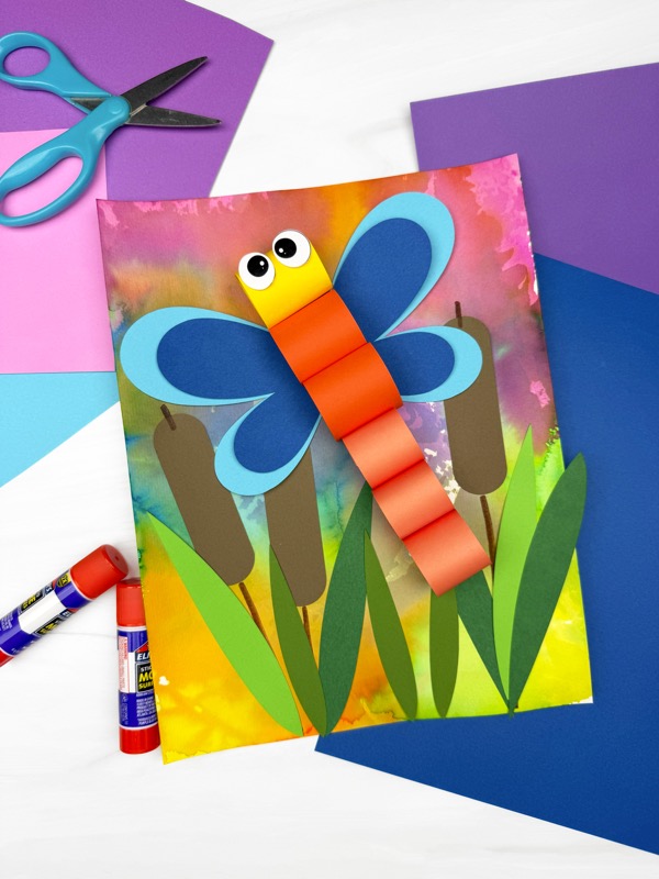 3D Dragonfly Craft For Kids [Free Printable Template]