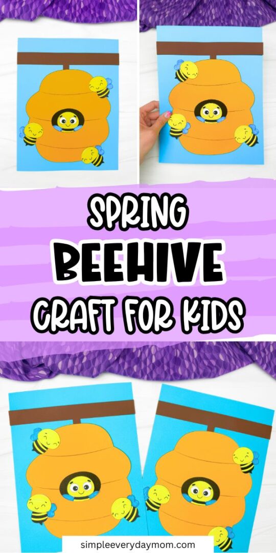 Easy Beehive Craft For Kids(Free PDF Template)