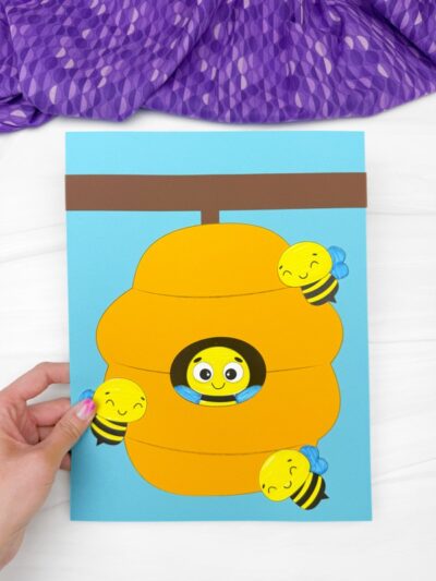 Easy Beehive Craft For Kids(Free PDF Template)