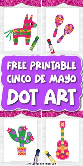 Free Cinco de Mayo Dot Art Printables