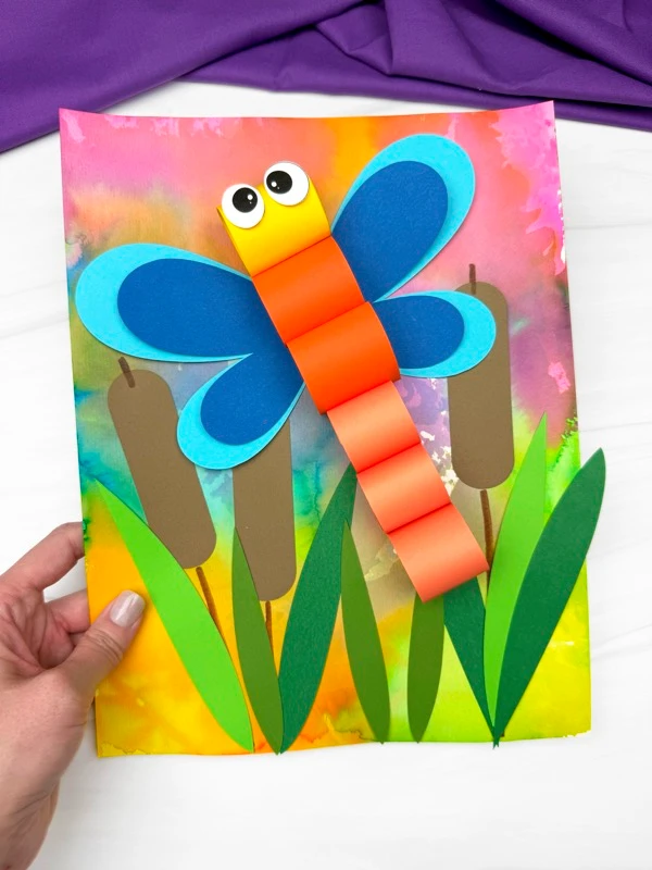 3D Dragonfly Craft For Kids [Free Printable Template]