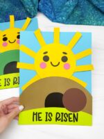 He Is Risen Craft For Kids [Free Printable Template]