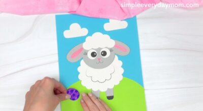 Easter Lamb Craft For Kids [Free Printable Template]