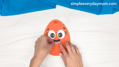 Easter Egg Carrot Craft [Free Printable Template]