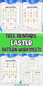 Free Printable Easter Pattern Worksheets