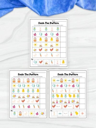 Free Printable Easter Pattern Worksheets