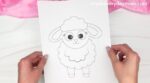 Easter Lamb Craft For Kids [Free Printable Template]