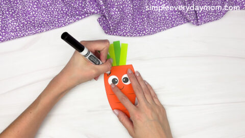 Easter Carrot Card Craft For Kids [Free Template]