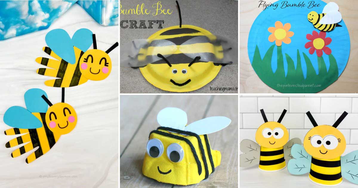 30+ Bee-utiful DIY Bee Crafts for Kids to Try Today