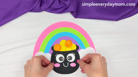 Rainbow With Pot of Gold Craft [Free Printable Template]