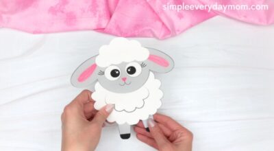 Easter Lamb Craft For Kids [Free Printable Template]