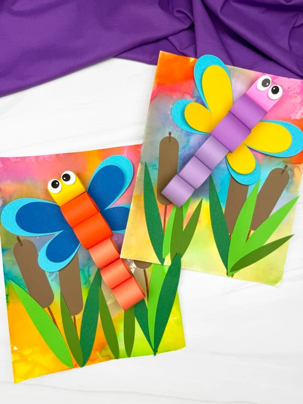 3D Dragonfly Craft For Kids [Free Printable Template]