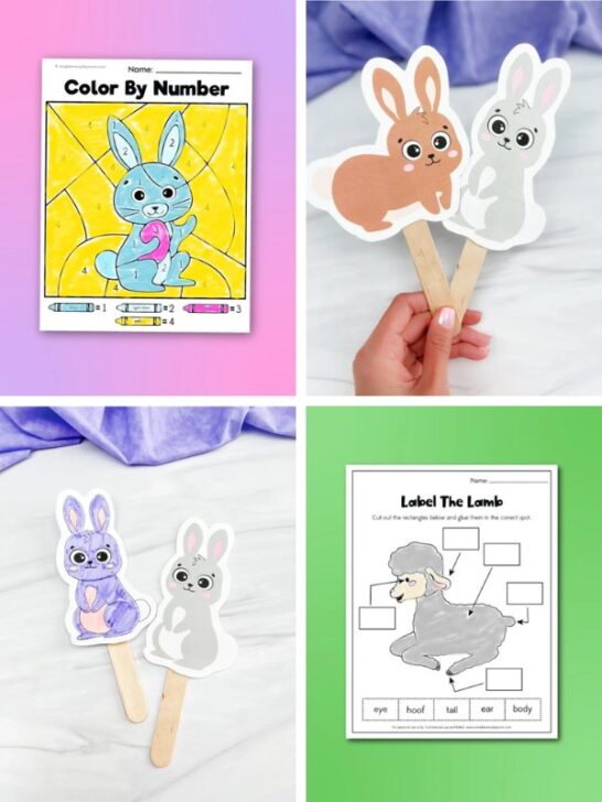 Easter Egg Carrot Craft [Free Printable Template]