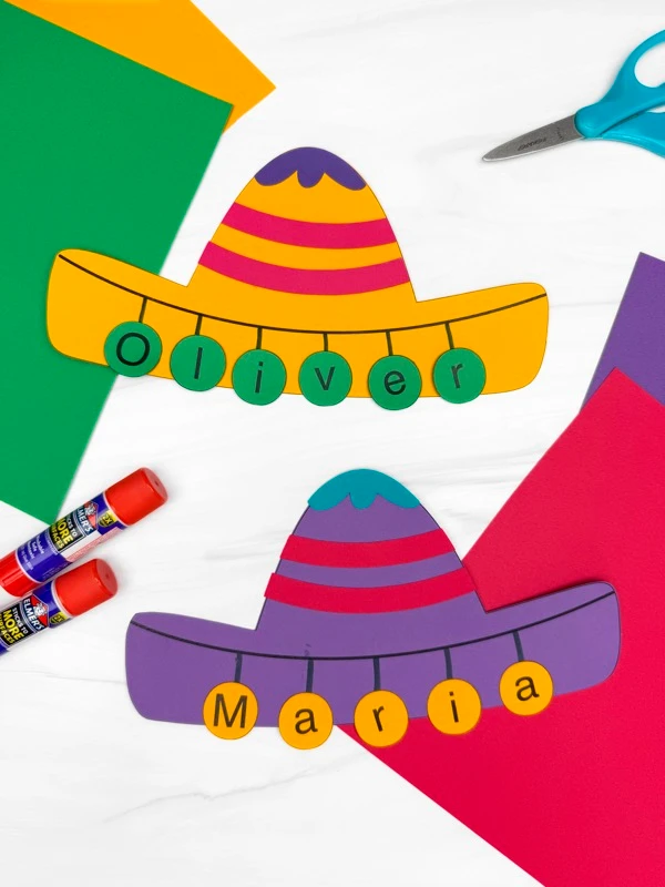 Cinco De Mayo Name Craft (Free PDF Template)