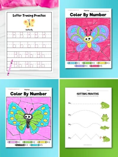 Free Printable Bee Tracing Worksheets For Preschoolers