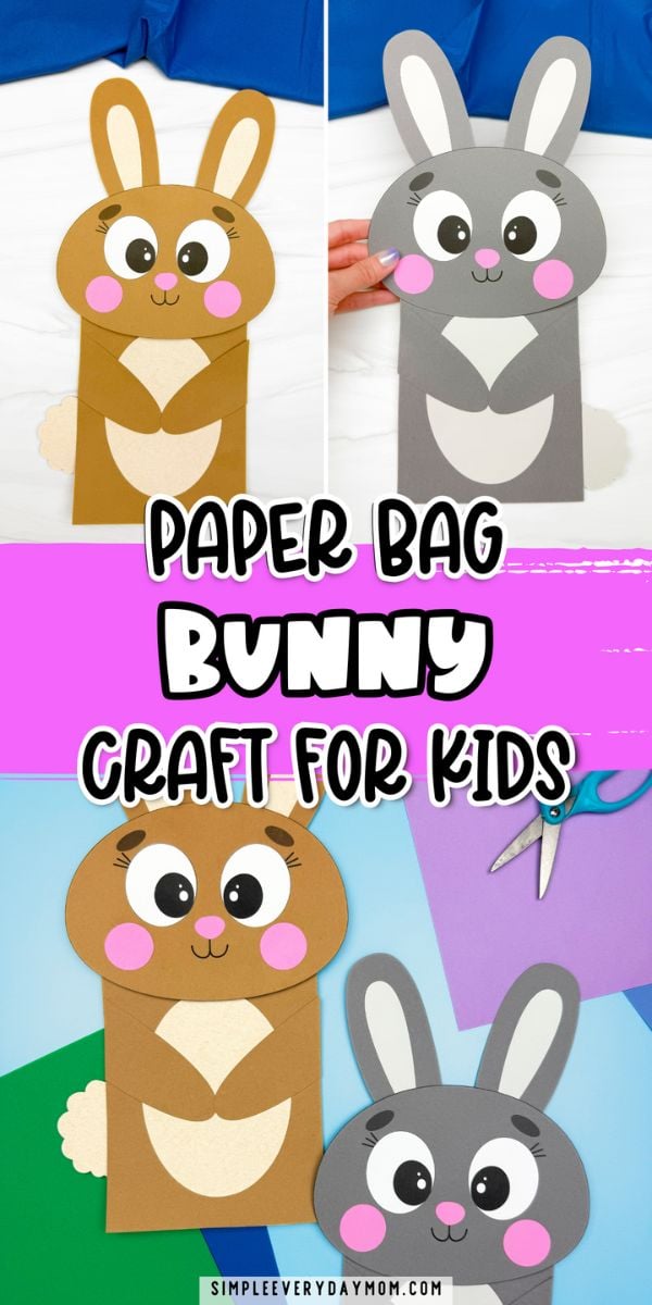 Easy Paper Bag Bunny Craft [Free Template]