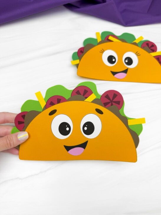 Easy Taco Craft For Kids [Free Printable Template]