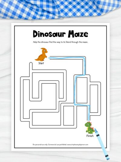 Free Printable Dinosaur Activity Pages