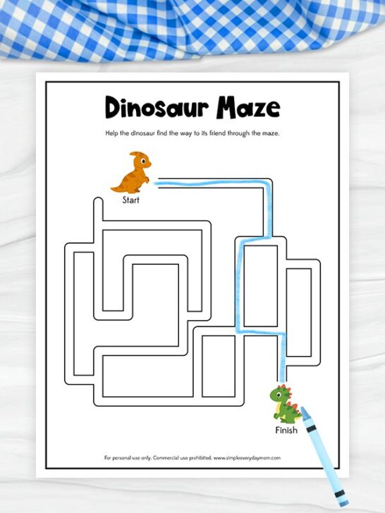 Free Printable Dinosaur Activity Pages