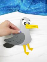 Easy Seagull Paper Craft For Kids [Free Printable Template]