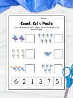Free Printable Shark Counting Worksheets