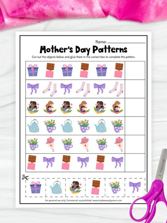 Free Printable Mother's Day Worksheets For Preschoolers