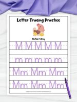 Mother's Day Tracing Worksheets For Kids [Free Printables!]