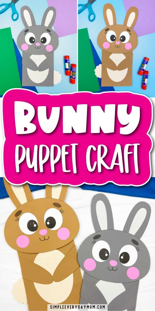 Easy Paper Bag Bunny Craft [Free Template]