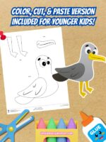 Easy Seagull Paper Craft For Kids [Free Printable Template]