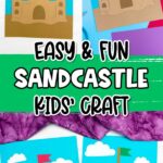 Paper Sandcastle Craft (Free Printable Template)