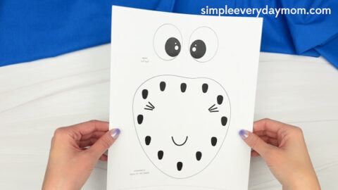 Strawberry Handprint Craft For Kids (Free Printable Template)
