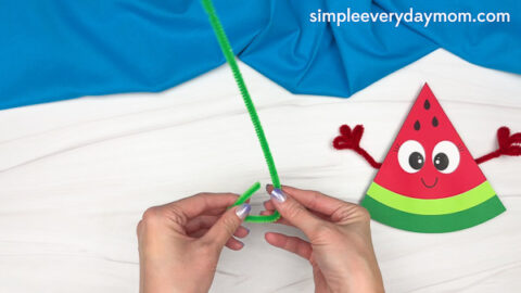 Easy Watermelon Craft For Kids (Free Printable Template)