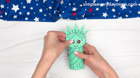 Statue of Liberty Toilet Paper Roll Craft [Free Printable Template]