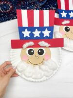 Uncle Sam Paper Plate Craft [Free PDF Template]