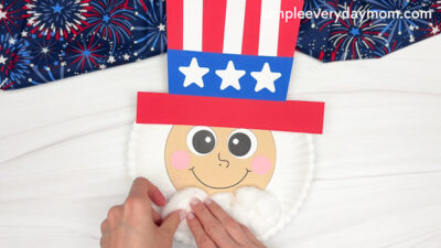 Uncle Sam Paper Plate Craft [Free PDF Template]