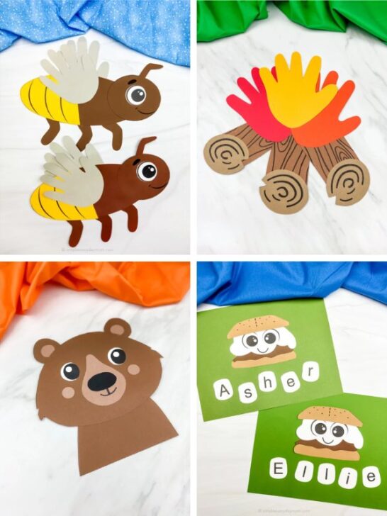 Free Printable Camping Tracing Worksheets For Preschoolers