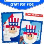 Uncle Sam Paper Plate Craft [Free PDF Template]