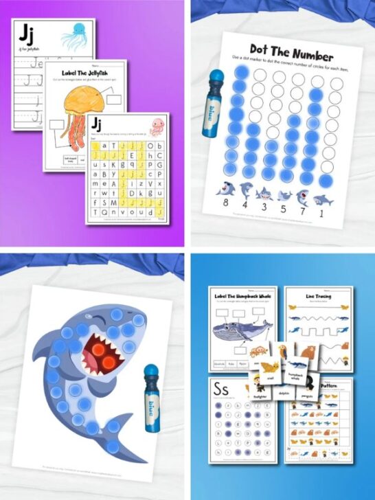 Shark Torn Paper Craft [Free Printable Template]