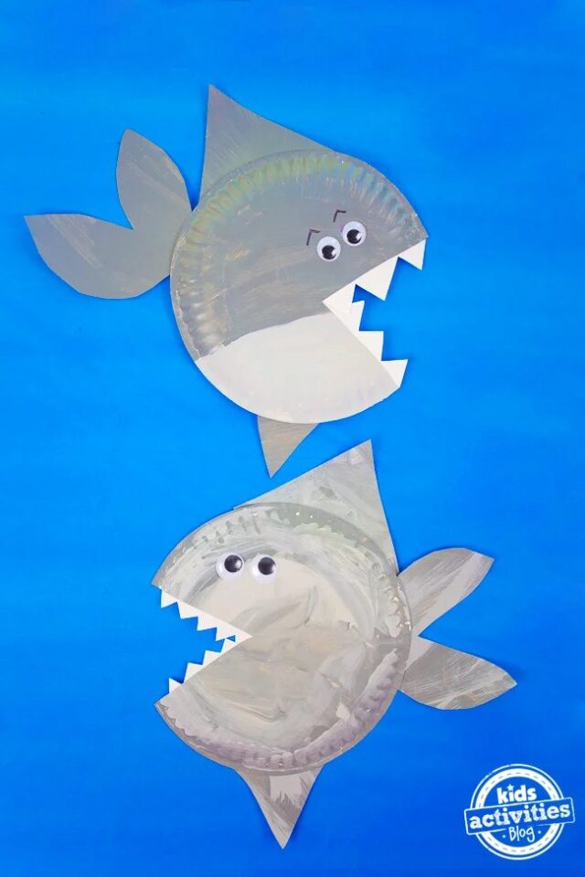 30+ Awesome Shark Week Crafts for Kids That'll Make a Splash