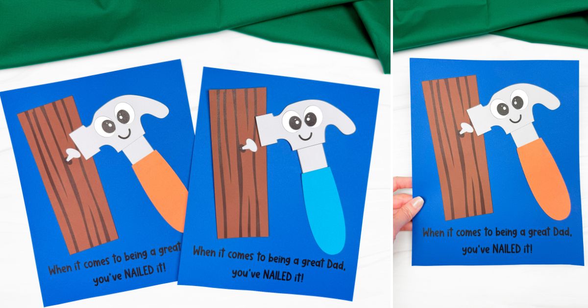 Father’s Day Hammer Craft (Free Printable Template)