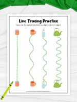 Free Printable Camping Tracing Worksheets For Preschoolers