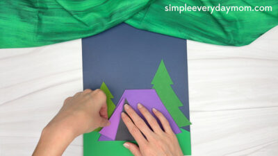 Easy Camping Tent Craft [Free Printable Template]