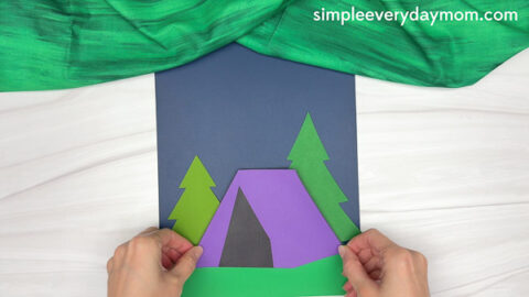 Easy Camping Tent Craft [Free Printable Template]