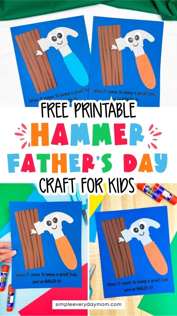 Father’s Day Hammer Craft (Free Printable Template)