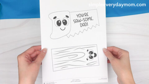 Father's Day Saw Craft [Free Printable Template]