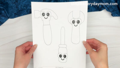 Father's Day Tool Craft For Kids [Free Printable Template]