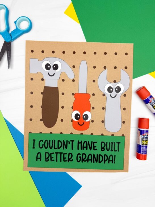 Father's Day Tool Craft For Kids [Free Printable Template]